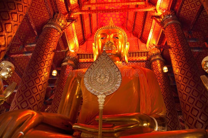 Golden buddah stock image. Image of budhism, peace, gold - 42997461