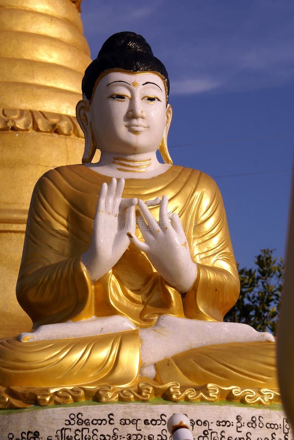 Golden Buddha stock image. Image of asian, religion, worship - 6297133