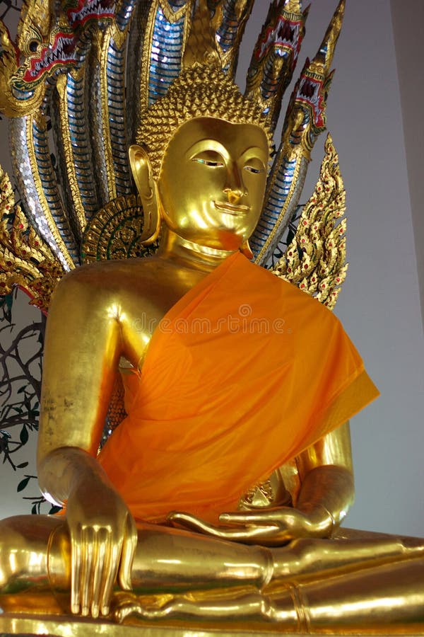Golden Buddha figure stock image. Image of buddhism, sits - 5956583