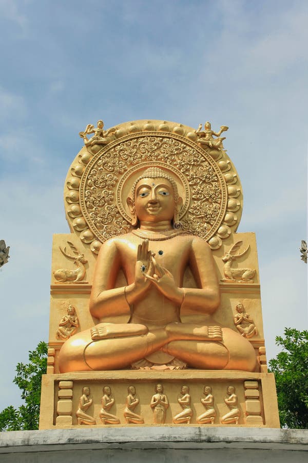 Big Golden Buddha statue stock image. Image of historic - 79871113