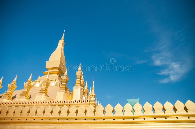 The Golden Buddhist Building. Stock Photo - Image of cultural, golden ...