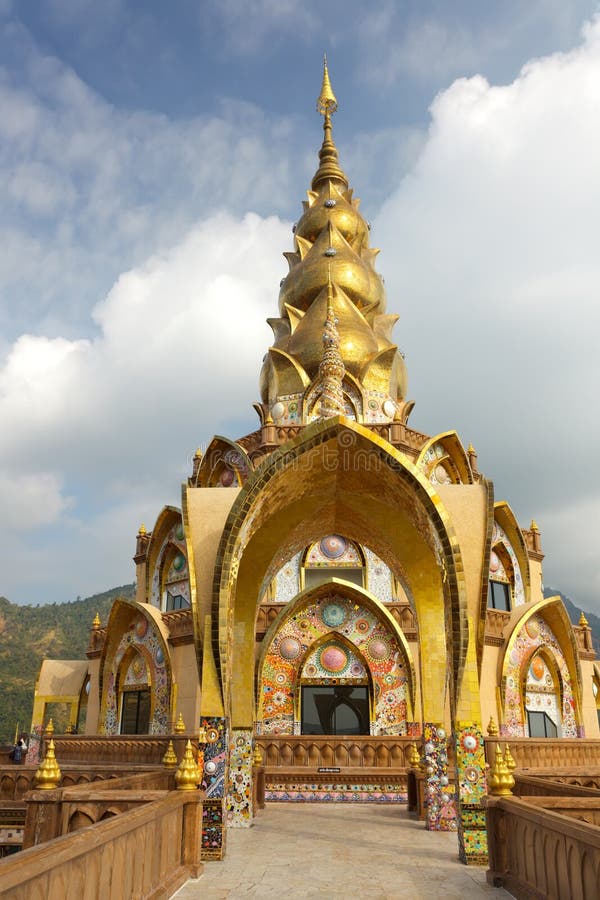 Golden buddhist temple stock photo. Image of modern, colorful - 24498106