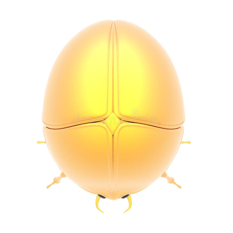 Golden bug stock illustration. Illustration of closeup - 12932380
