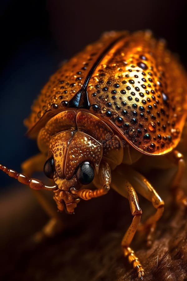 Golden bug on the ground stock photo. Image of pest - 275508252