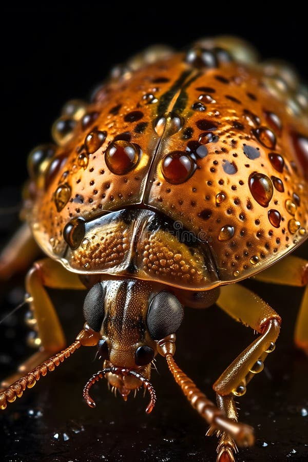 Golden bug on the ground stock photo. Image of honeybee - 275508266