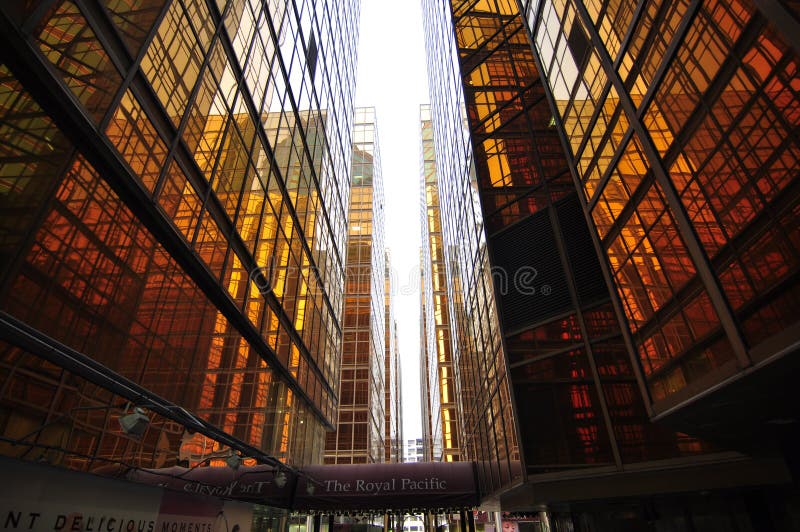 Golden building stock image. Image of city, industrial - 3106919