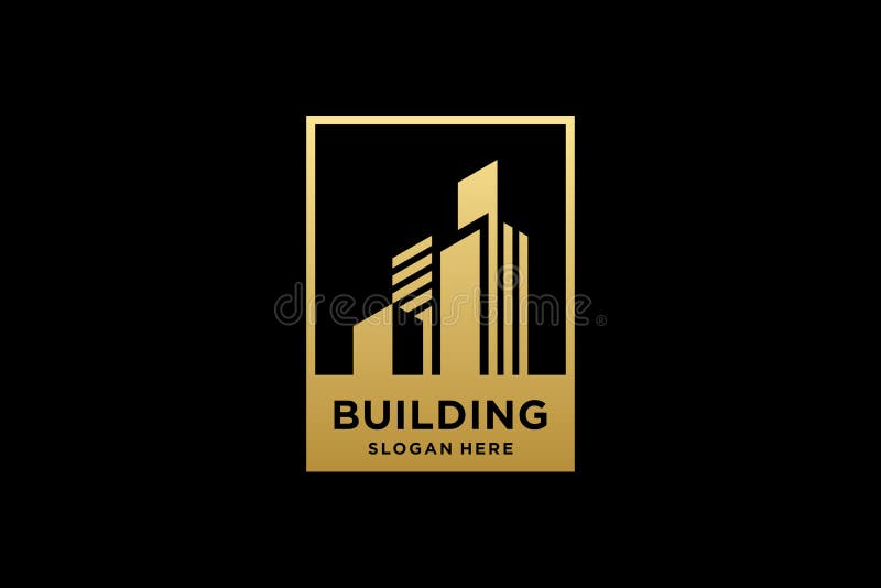 Golden Building Blocks stock illustration. Illustration of bountiful ...