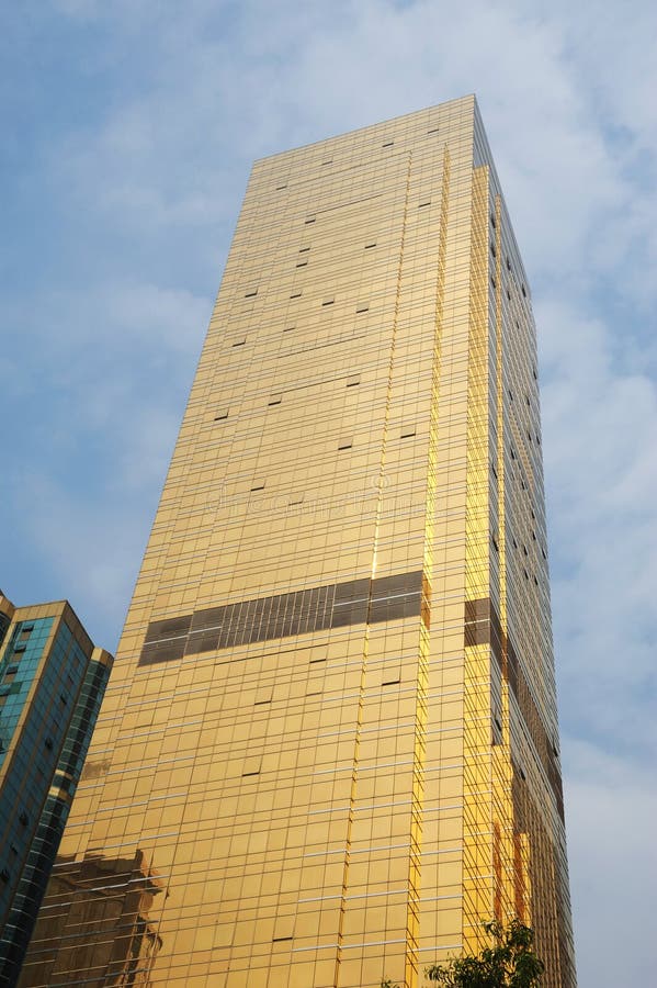 Golden Building in Guangzhou Stock Photo - Image of chinese, city: 24558666