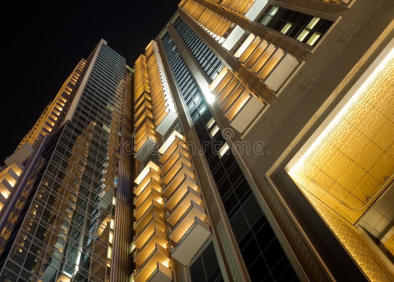 Golden Building Reflections Stock Photo - Image of reflections, america ...