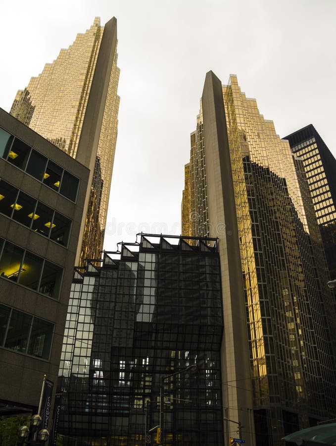 Golden Buildings in Toronto Stock Image - Image of city, modern: 62571799