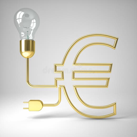 Golden bulb stock illustration. Illustration of money - 34678065