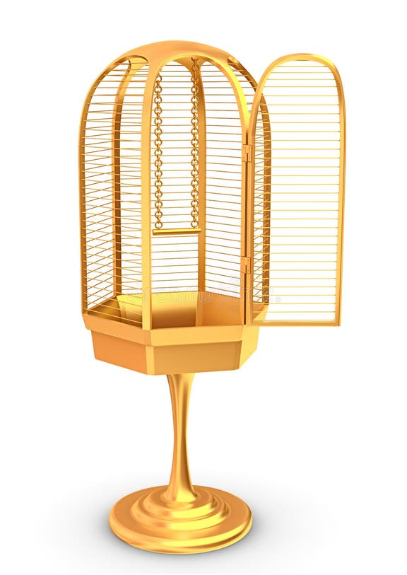 Golden cage stock photo. Image of golden, incarcerated - 4082052
