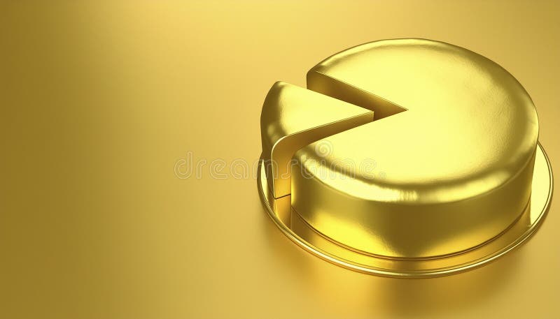 Golden cake stock illustration. Illustration of pastry - 318061713