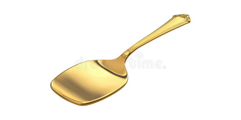Golden Cake Server. Elegant Dining and Luxury Tableware Concept ...
