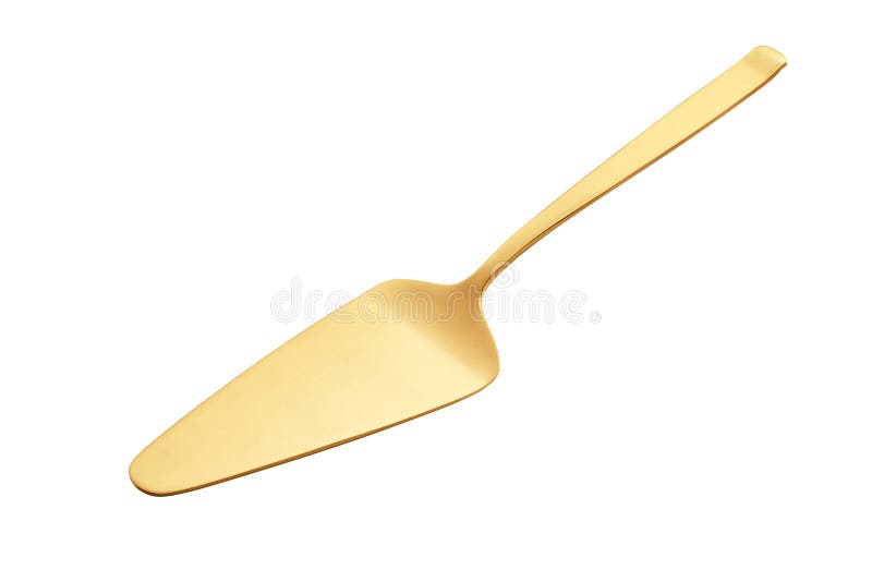 Golden Cake Spatula, Cut Out, Photo Stacking Stock Photo - Image of ...