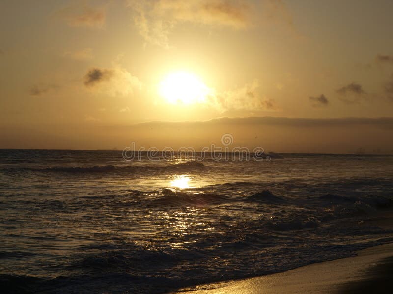 Golden California Sunset stock photo. Image of huntington - 15066636