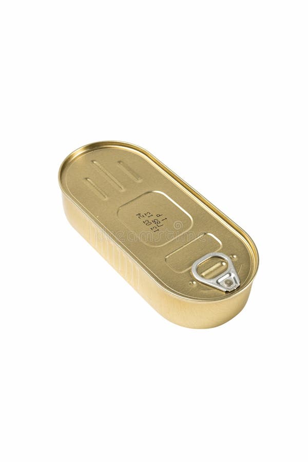 This Golden Canned Seafood Container Features a Pull-tab for Easy ...