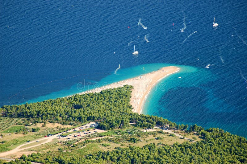 Spectacular View on Golden Cape, Croatia Stock Image - Image of cape ...