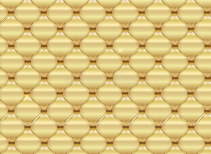 Golden Capitone Texture Pattern Design Stock Illustration ...