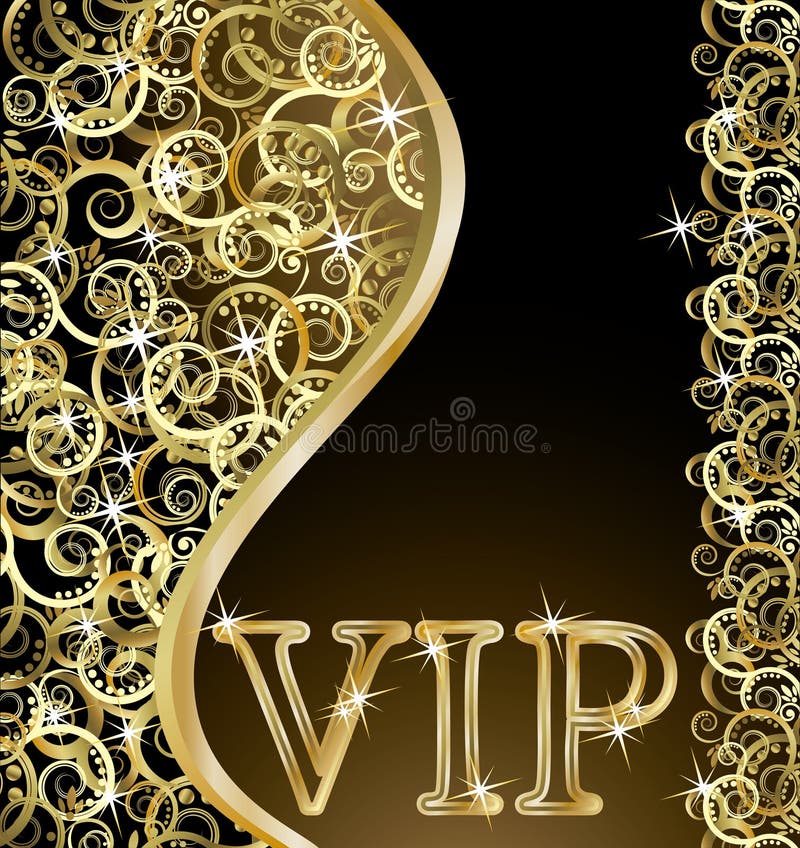 Golden Card Very Important Person, Vector Stock Vector - Illustration ...