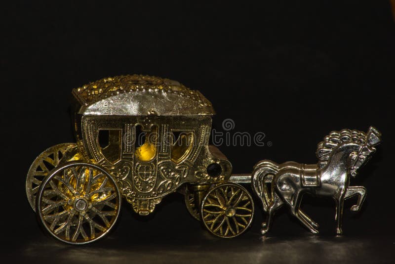 Golden cart stock photo. Image of chariot, metal, imperial - 91536728