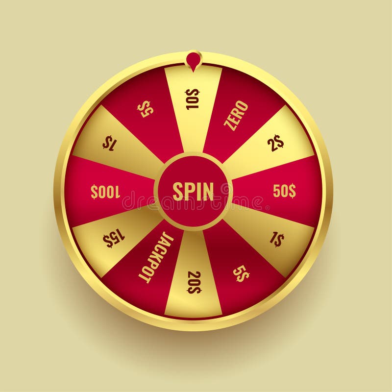 Golden Casino Wheel Background Spin for Luck and Win Lottery Stock ...