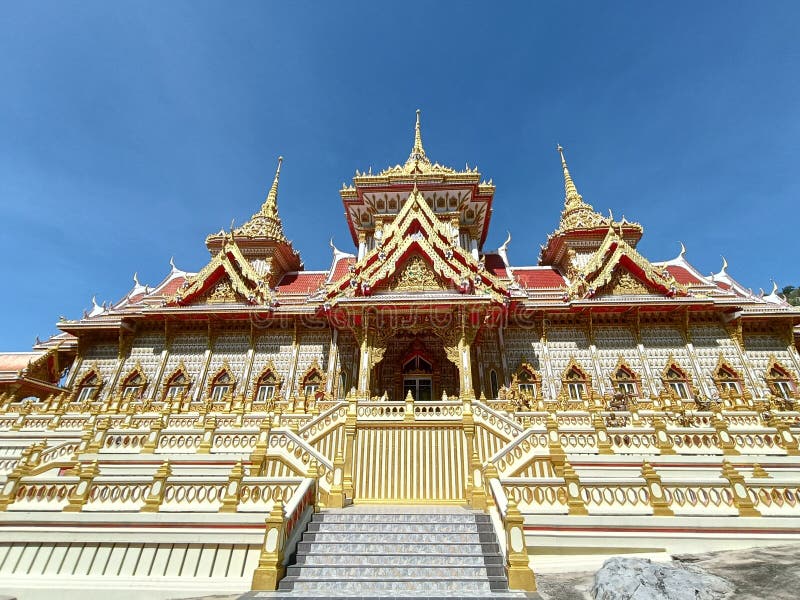 Golden Castle Temple in Lopburi Stock Image - Image of golden, tower ...