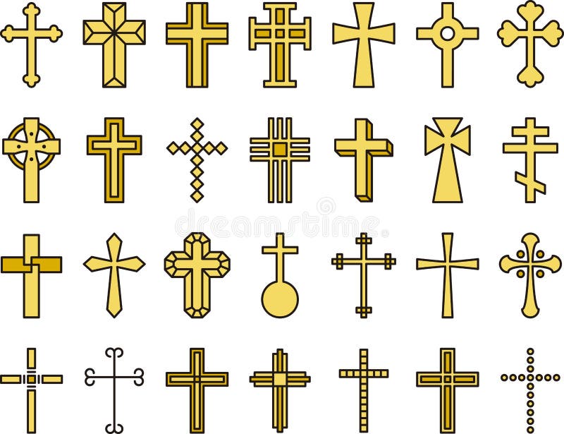 Catholic icons stock vector. Illustration of bible, color - 58028354