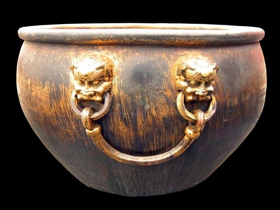 Golden cauldron stock photo. Image of craft, lion, gold - 7332070