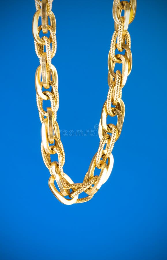 Golden chain stock photo. Image of background, bracelet - 13336992