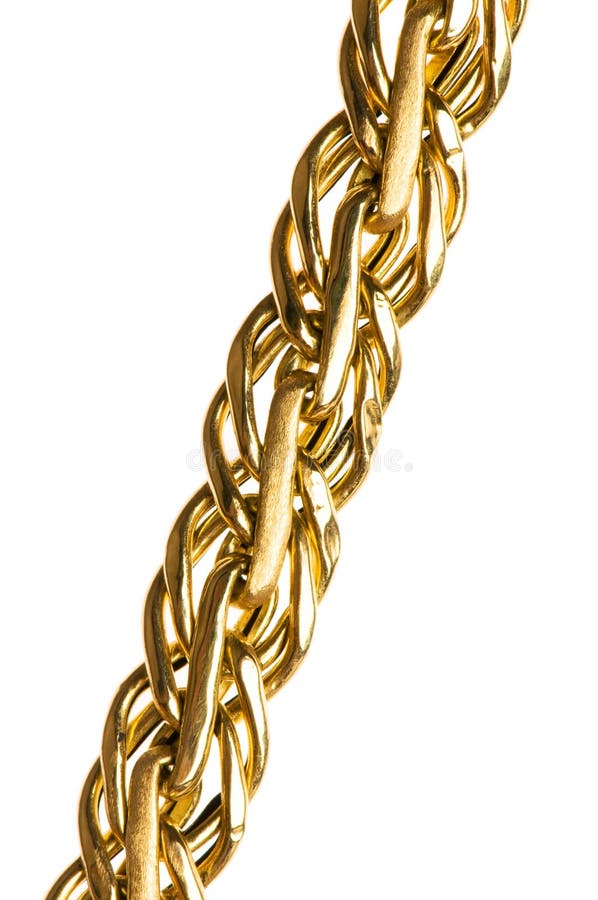 Golden chain isolated stock photo. Image of backgrounds - 6516426
