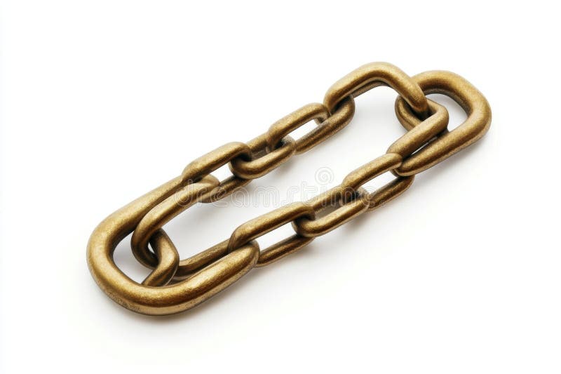 Golden Chain Link, a Symbol of Interconnection and Strength Stock Image ...