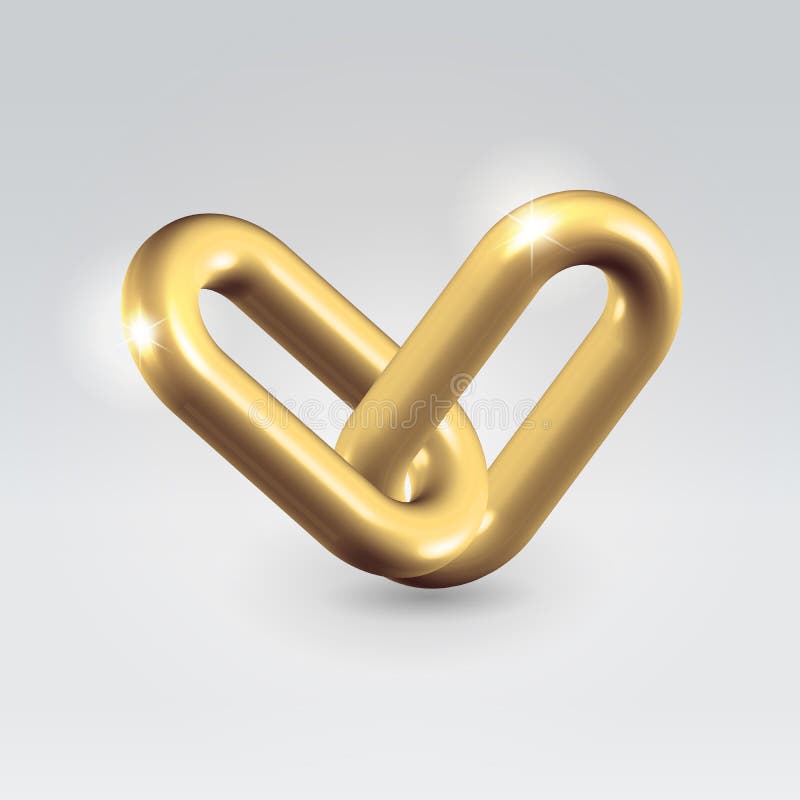 Golden Links stock illustration. Illustration of bond - 4059026