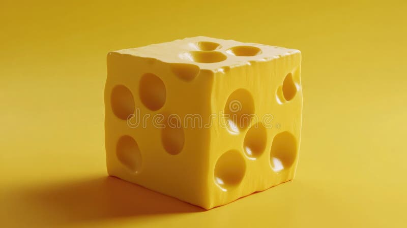 Golden Cheese Dice Cube stock image. Image of edible - 385585773