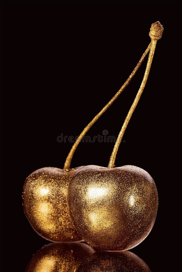 Gold cherry stock photo. Image of single, sweet, beautiful - 31851812