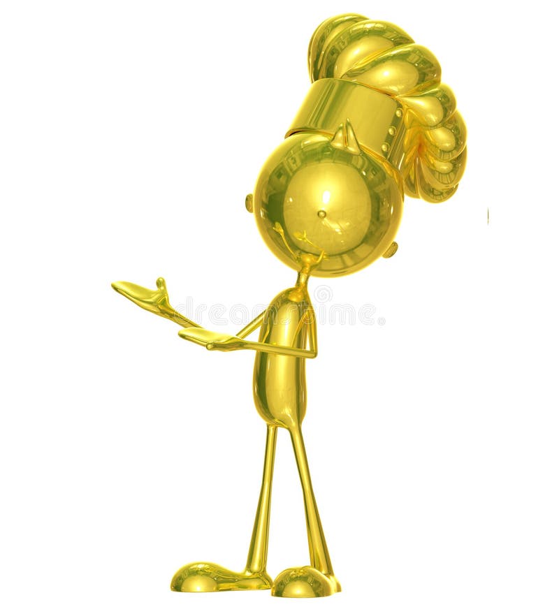 Golden Chet with Presentation Pose Stock Illustration - Illustration of ...
