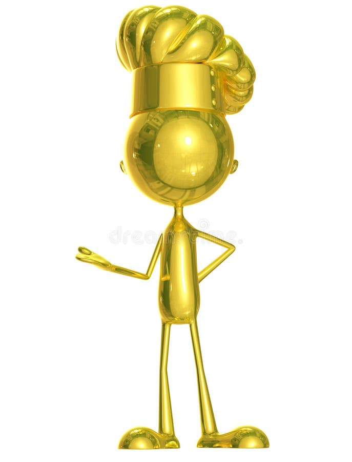 Golden Chet with Presentation Pose Stock Illustration - Illustration of ...