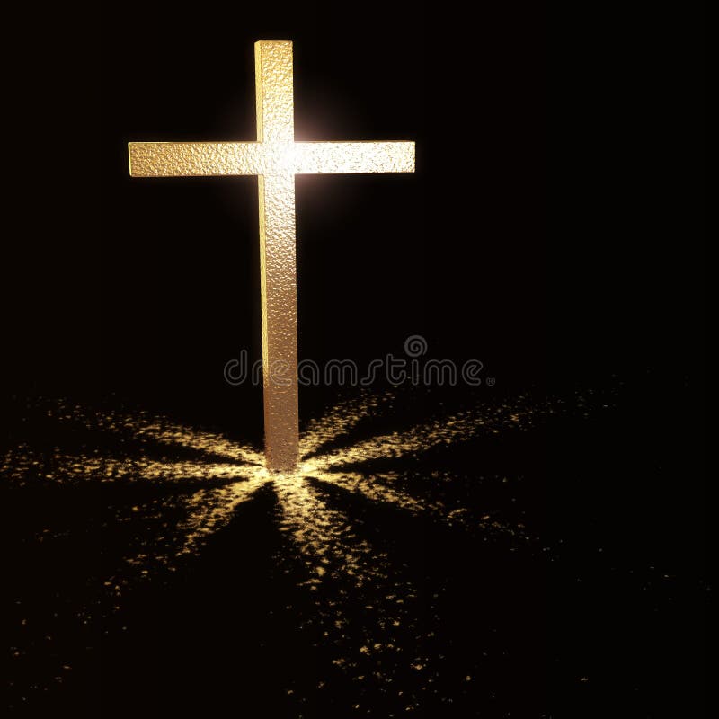 Christian cross of light stock image. Image of holiday - 10947373