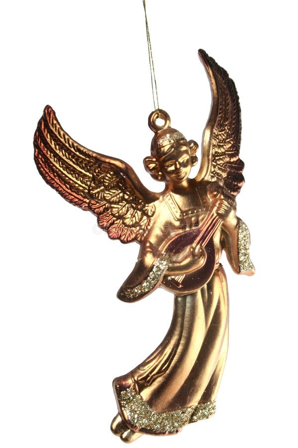 Golden christmas angel stock photo. Image of golden, detail - 1606628
