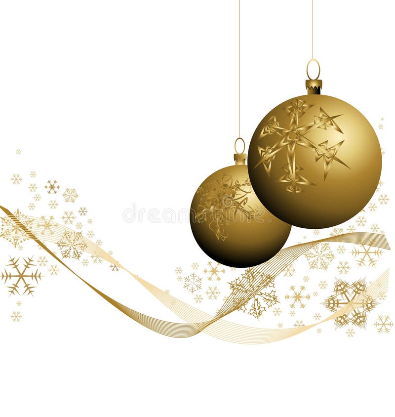 Christmas Ball with Curly Ribbon Stock Vector - Illustration of ...