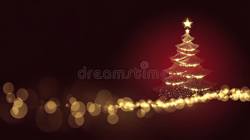 1,556 Golden Christmas Tree Silhouette Stock Photos - Free & Royalty ...