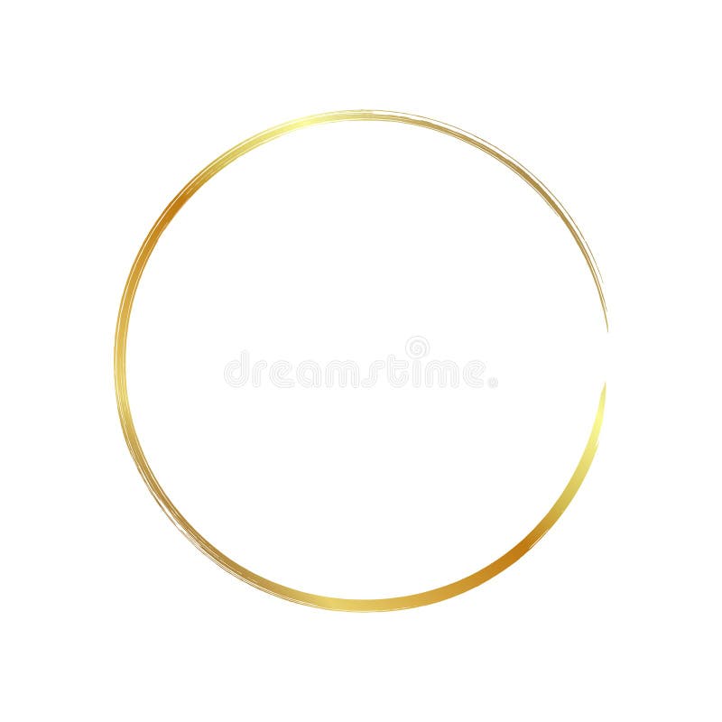 Golden Circle Frame, Hand-drawn Golden Circle Stock Vector ...