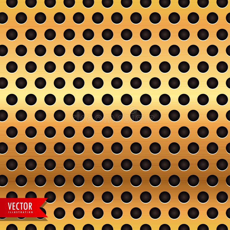 Golden Circle Metal Texture Vector Background Stock Vector ...