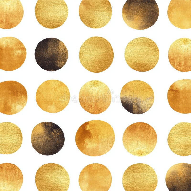 Golden Circle Pattern on White Background Stock Photo - Image of design ...