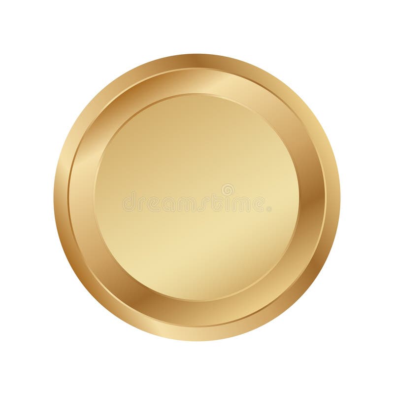 Golden Circle and Square Frame Stock Vector - Illustration of golden ...