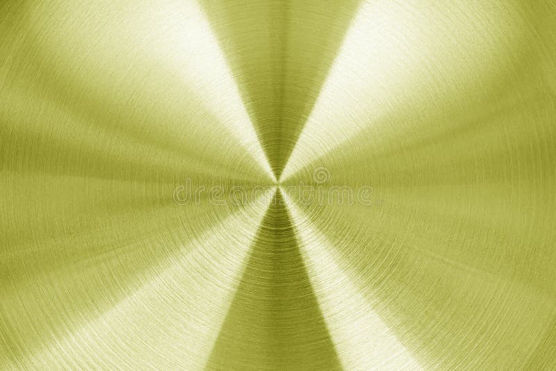 Golden Circular Brushed Shiny Metal Texture. Abstract Metallic ...