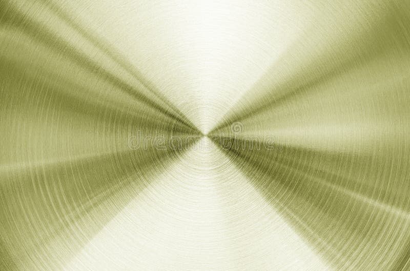 Golden Circular Brushed Shiny Metal Texture. Abstract Metallic ...