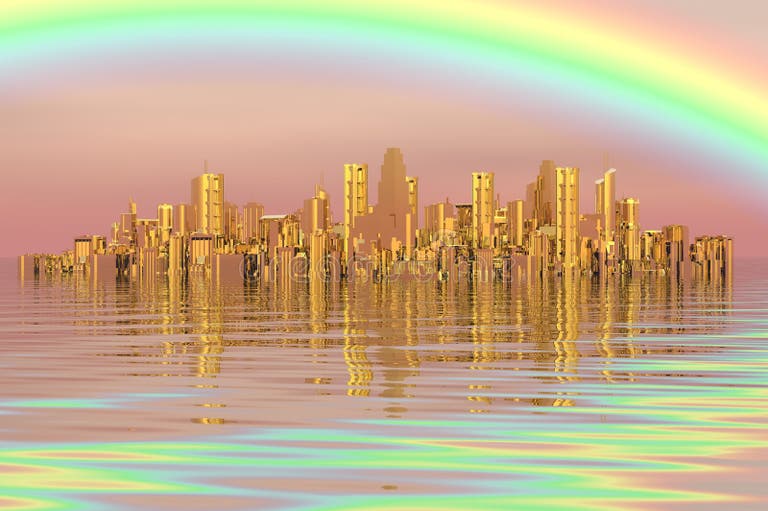 3d Golden Tower Building Stock Illustrations – 990 3d Golden Tower ...