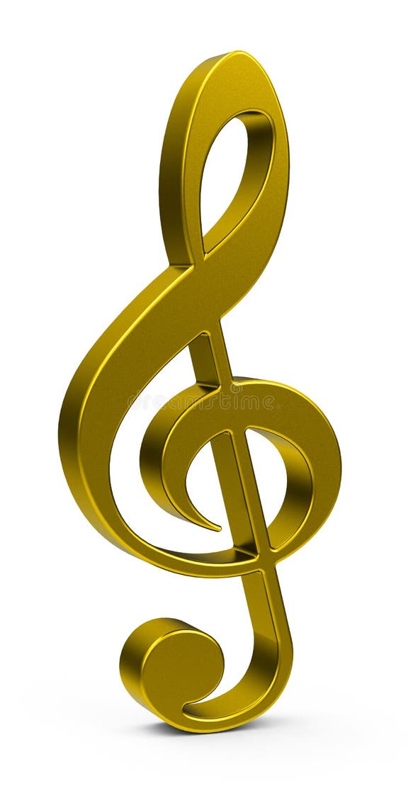 The golden clef stock illustration. Illustration of artistic - 48778810