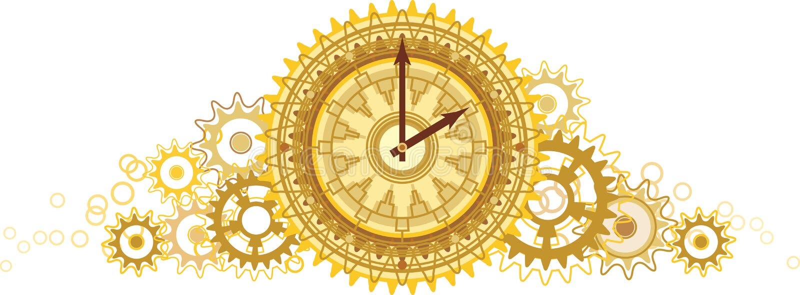 Golden Clock Symbol Logo Sign Stock Vector - Illustration of countdown ...